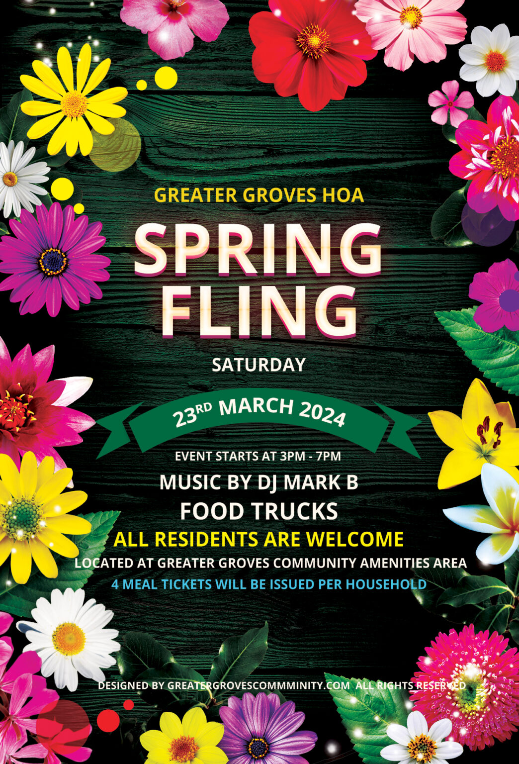 Greater Groves Spring Fling 2024 Reminder - Greater Groves Community